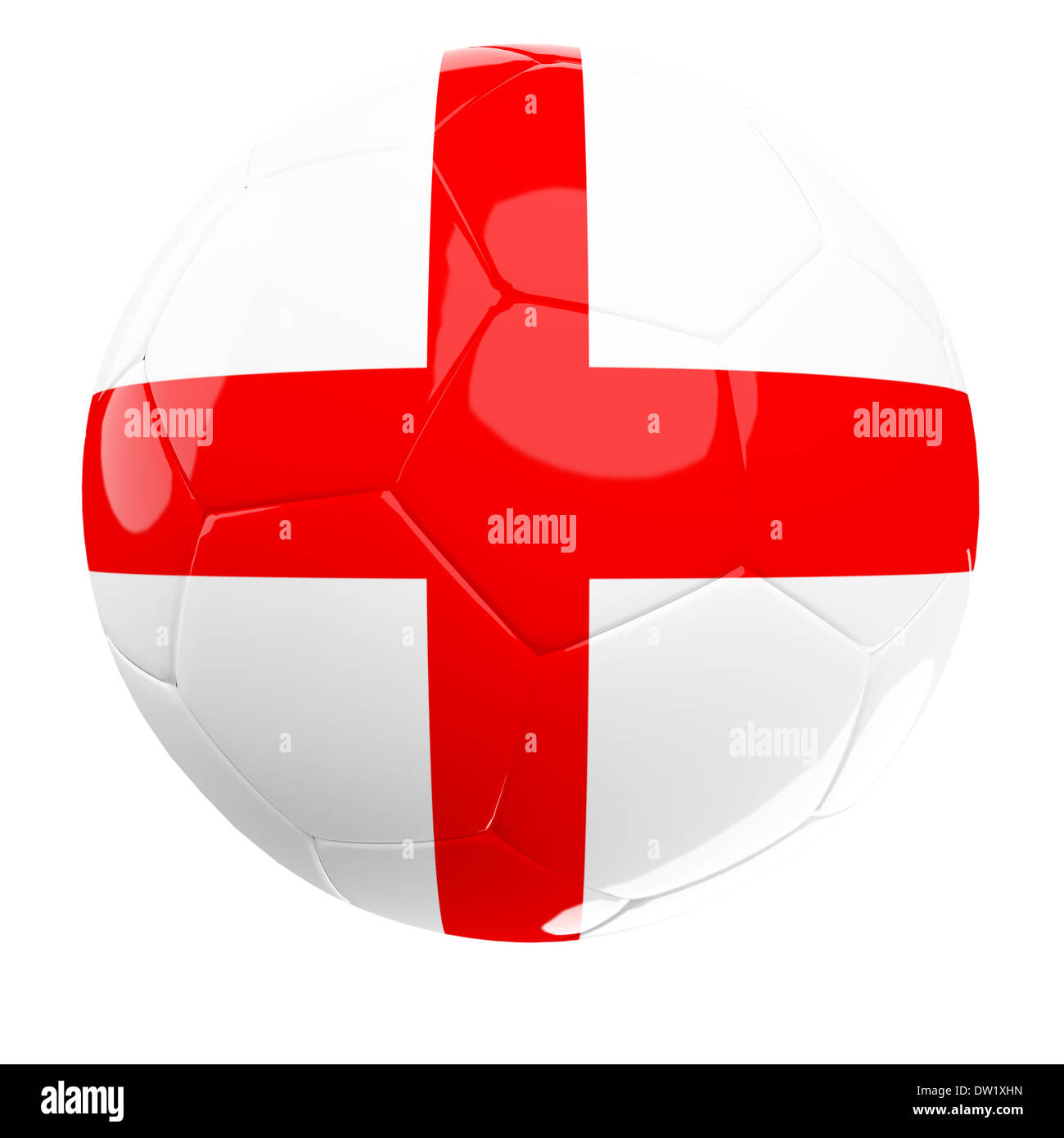 Soccer ball england flag isolated Cut Out Stock Images & Pictures - Alamy