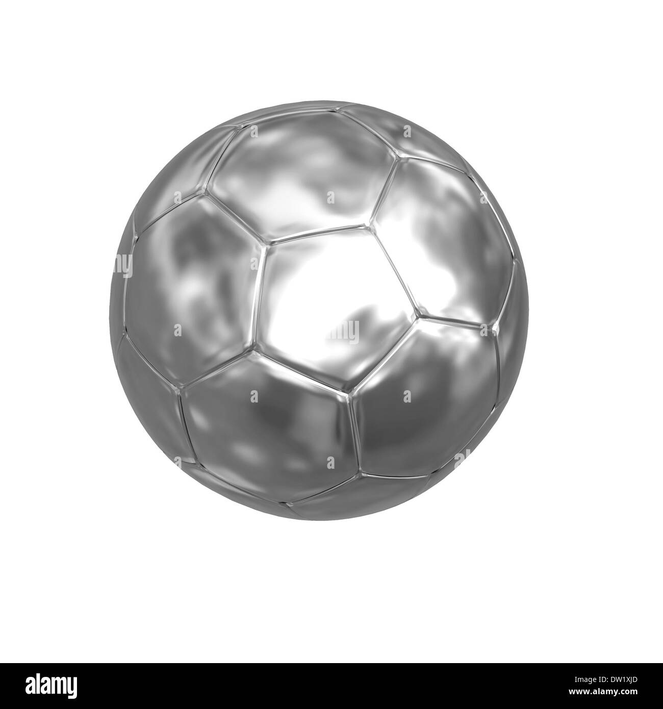 silver soccer ball Stock Photo - Alamy