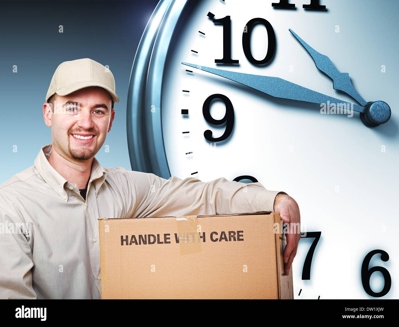 Delivery clock hi-res stock photography and images - Alamy