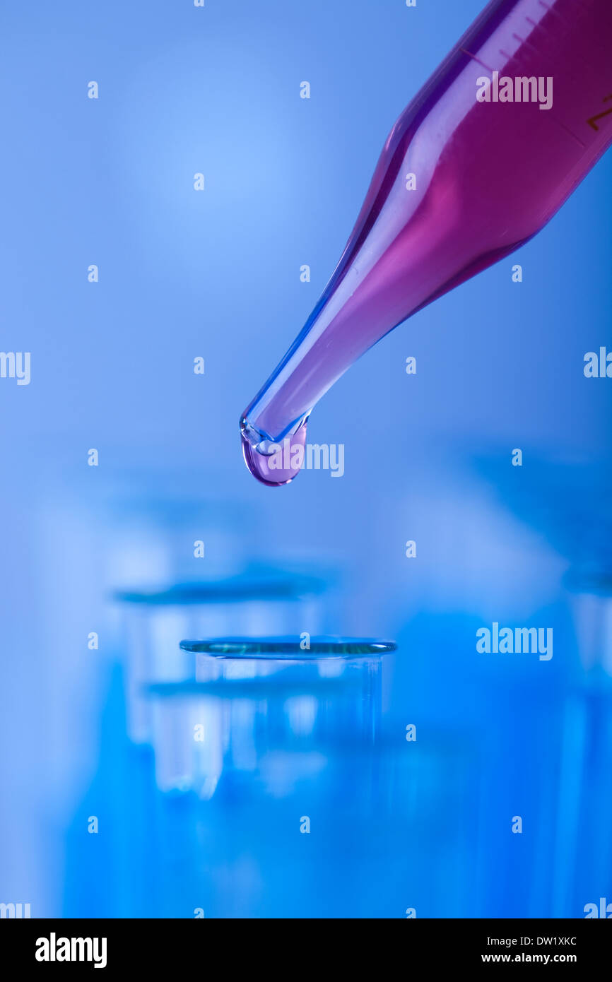 Laboratory glass, Chemistry science formula Stock Photo - Alamy