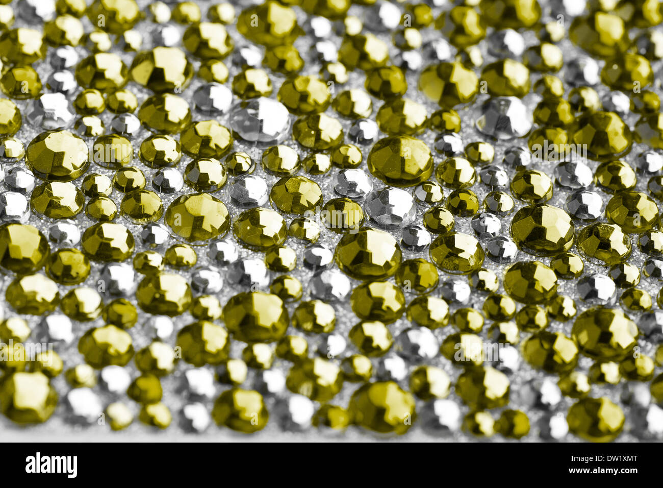 yellow and silver texture with crystals Stock Photo - Alamy