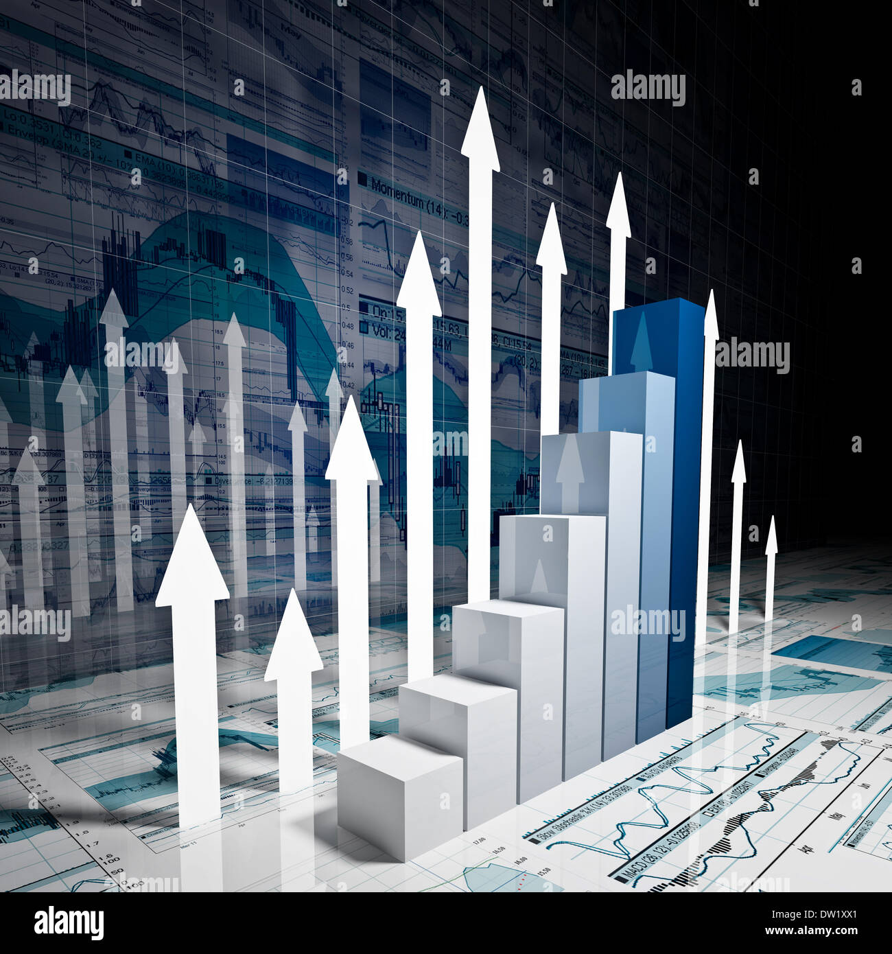business stat background Stock Photo - Alamy