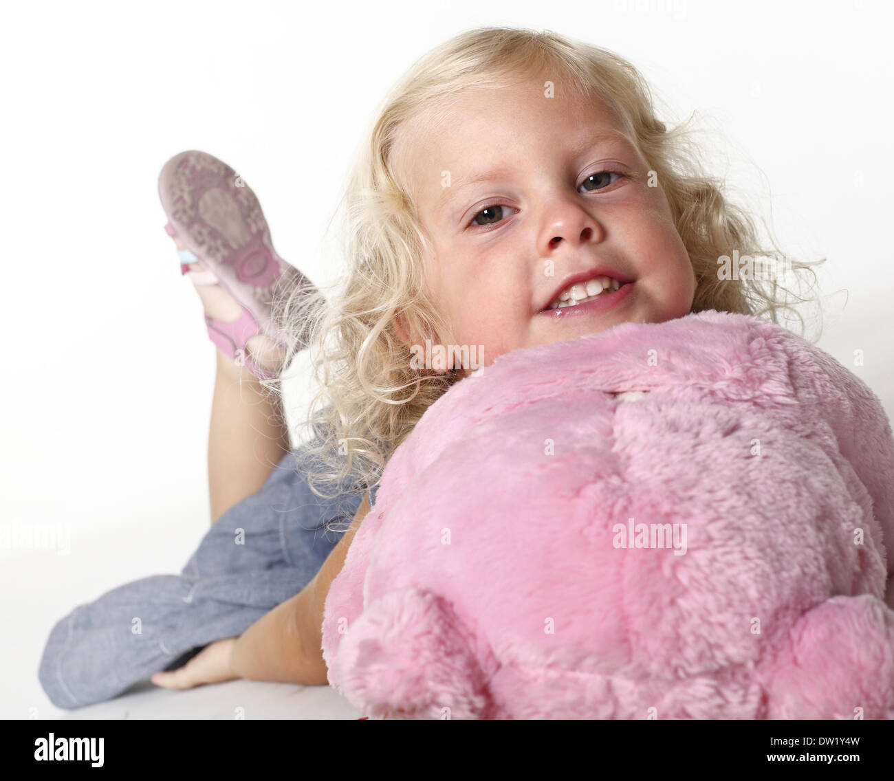 portrait of blonde little girl Stock Photo - Alamy