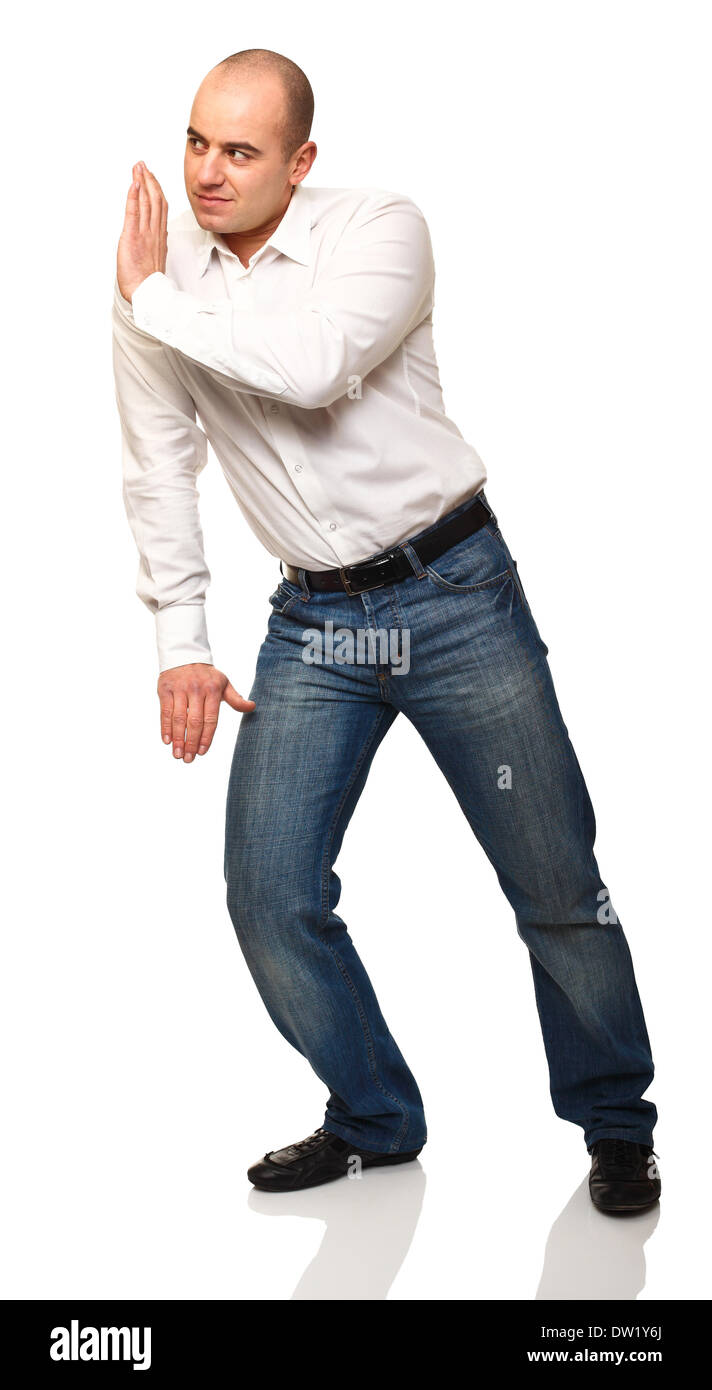man push pose Stock Photo - Alamy
