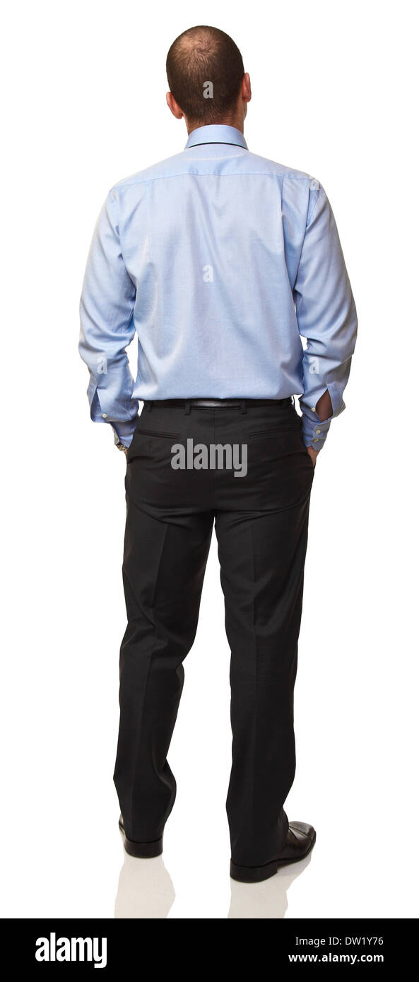 back view of businessman Stock Photo - Alamy