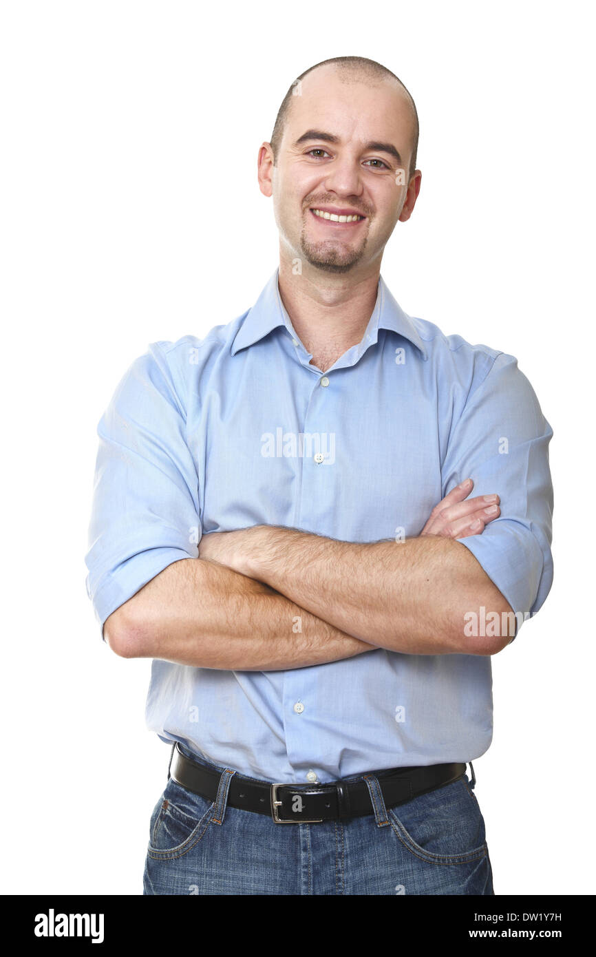 smiling man portrait Stock Photo - Alamy