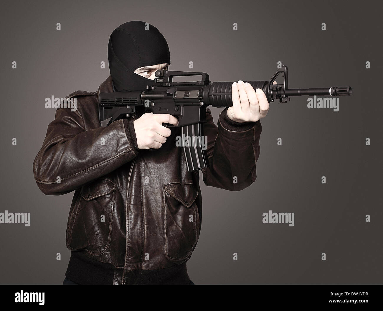 terrorist in action Stock Photo - Alamy