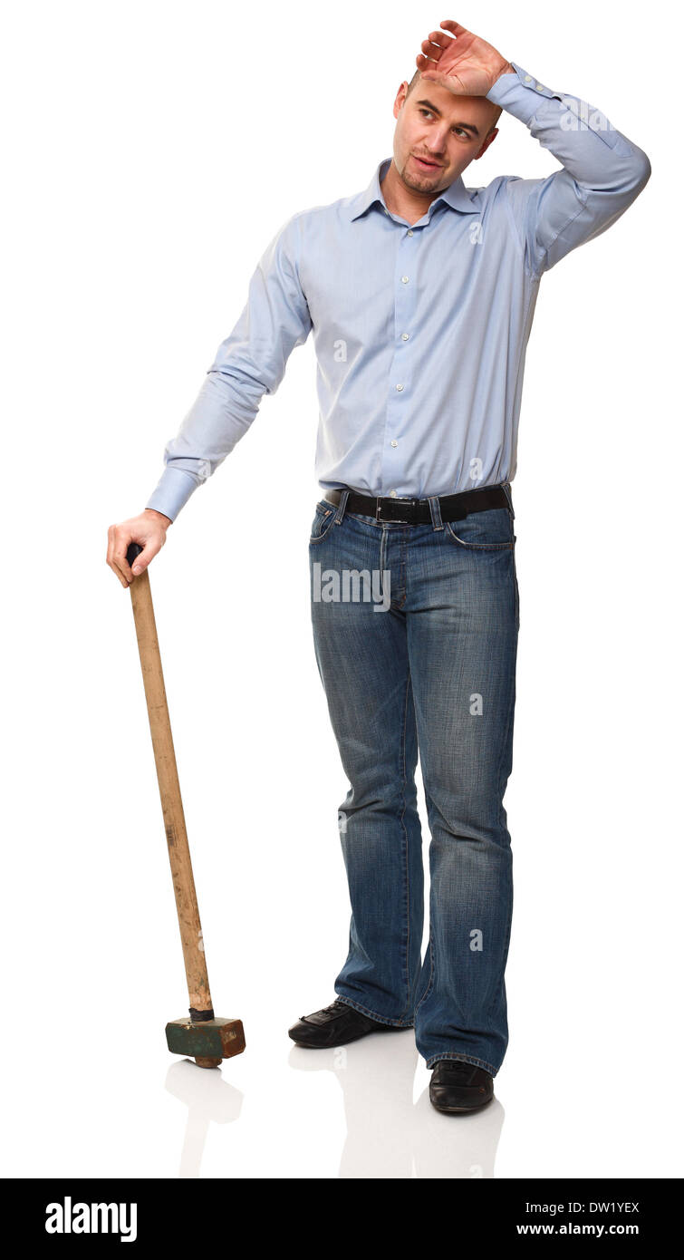 man at work Stock Photo - Alamy