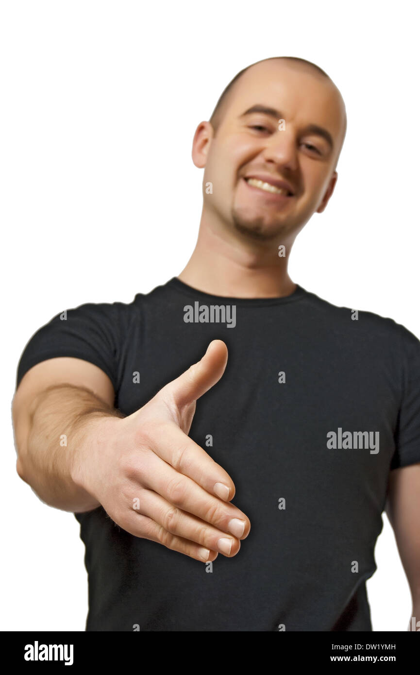 man offer hand Stock Photo - Alamy