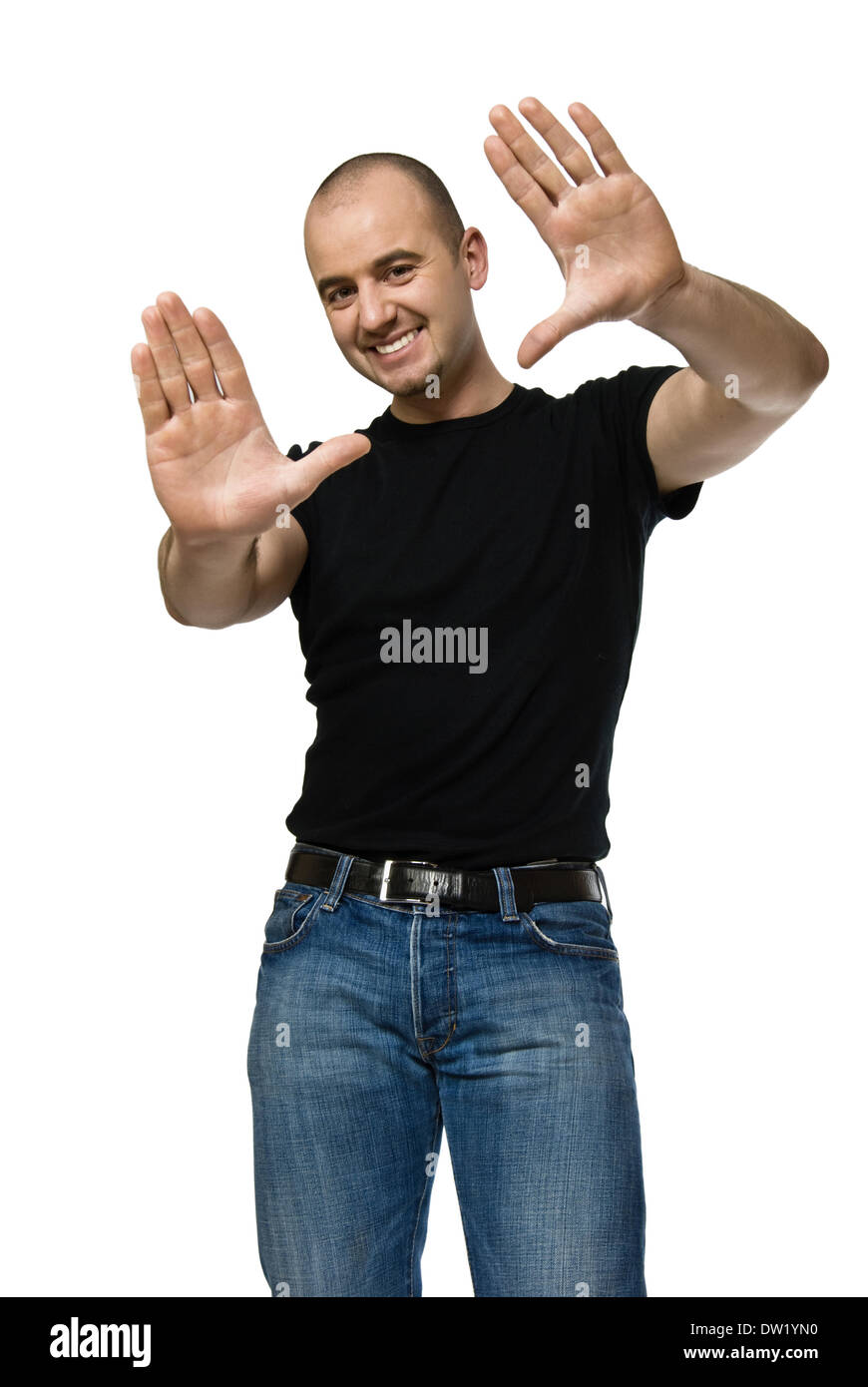 Point pose hi-res stock photography and images - Alamy