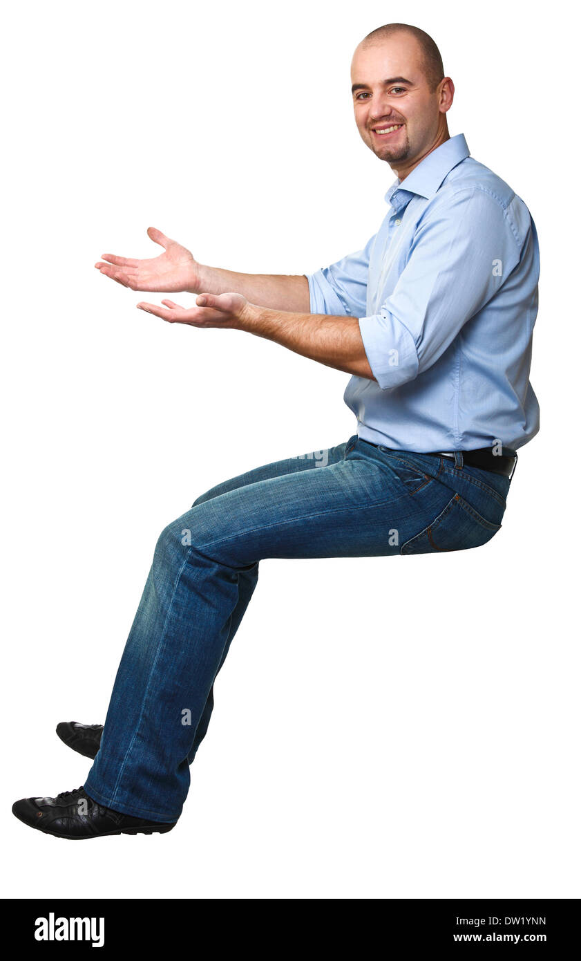 Happy sit Cut Out Stock Images & Pictures - Alamy