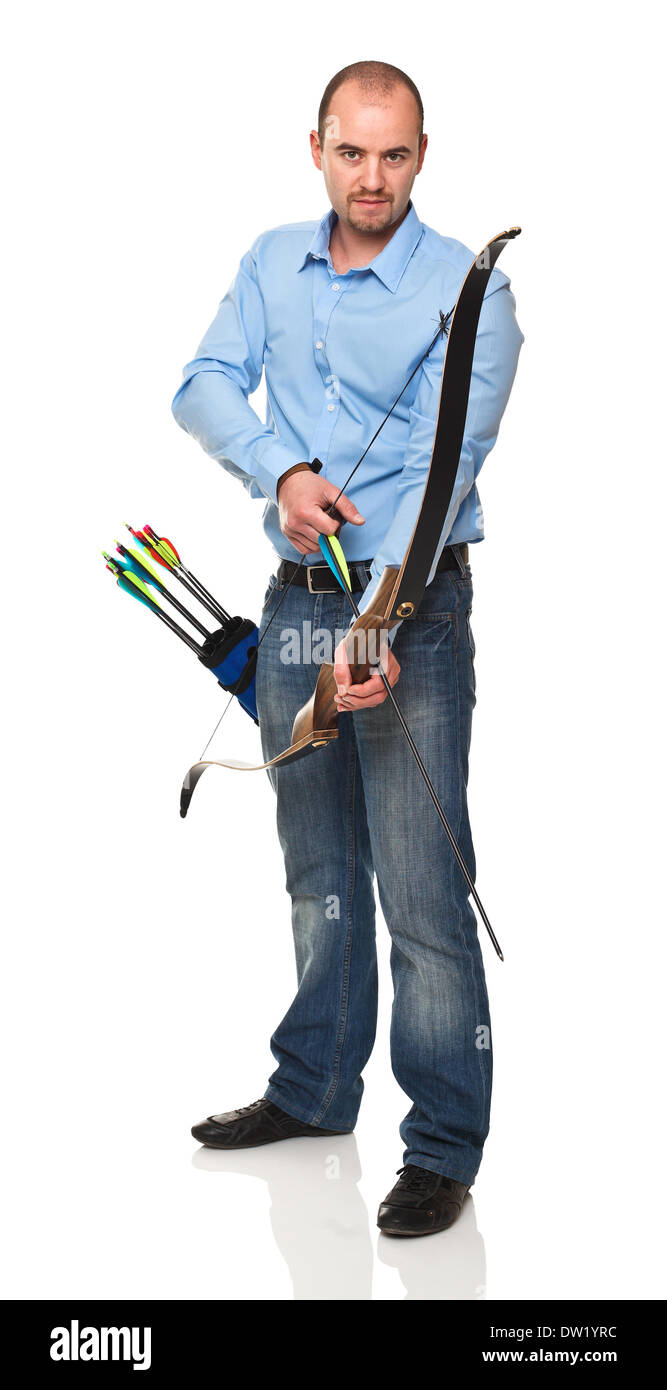 White man bow arrow hi-res stock photography and images - Alamy