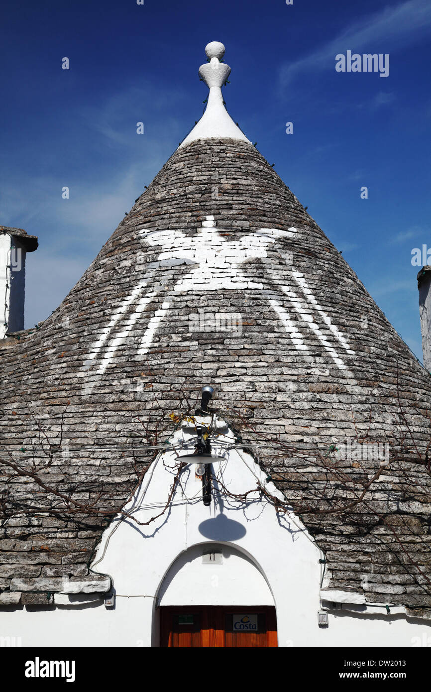 trulli roof and blue sky Stock Photo - Alamy