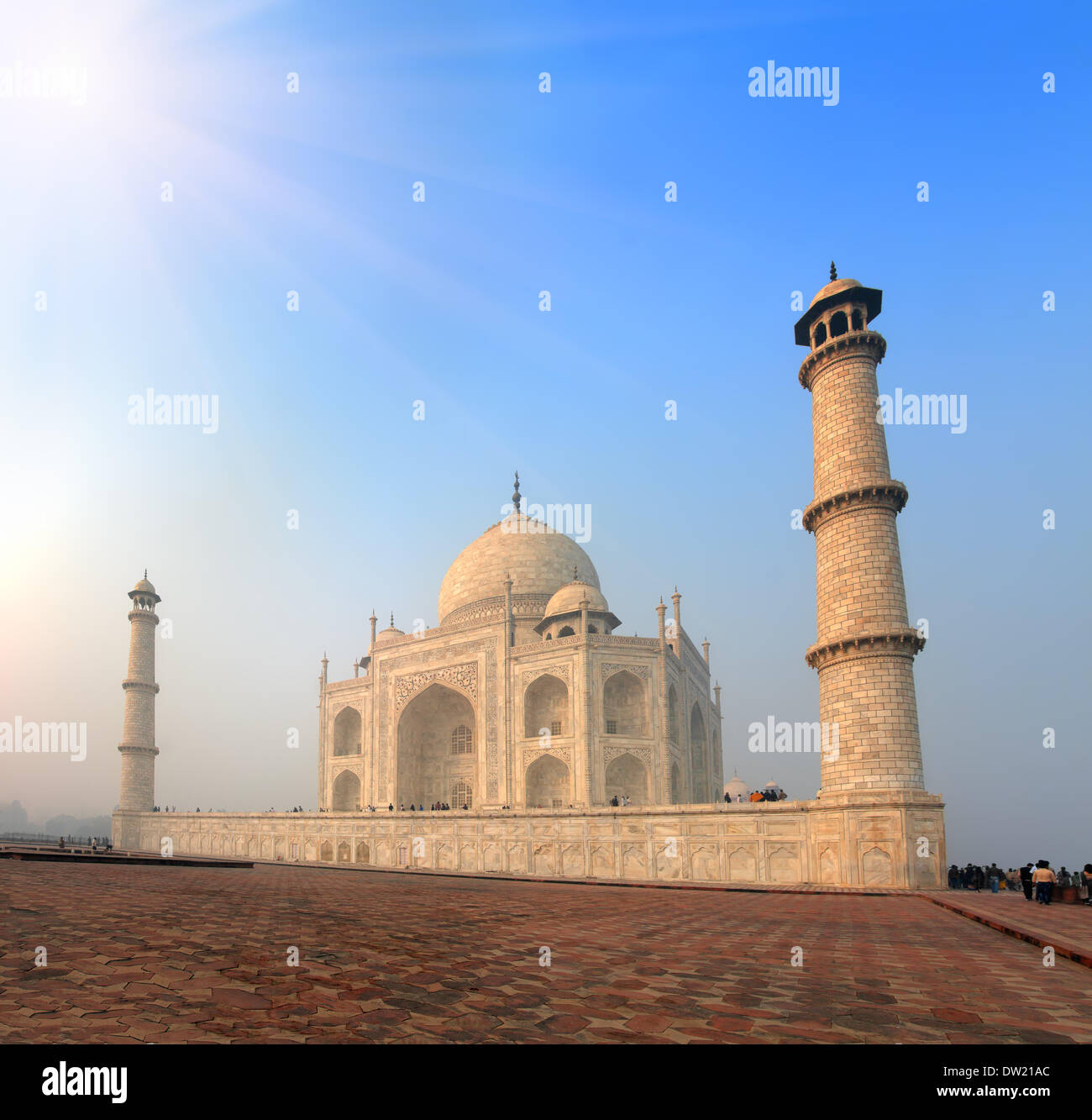 Taj Mahal - famous mausoleum in India Stock Photo - Alamy