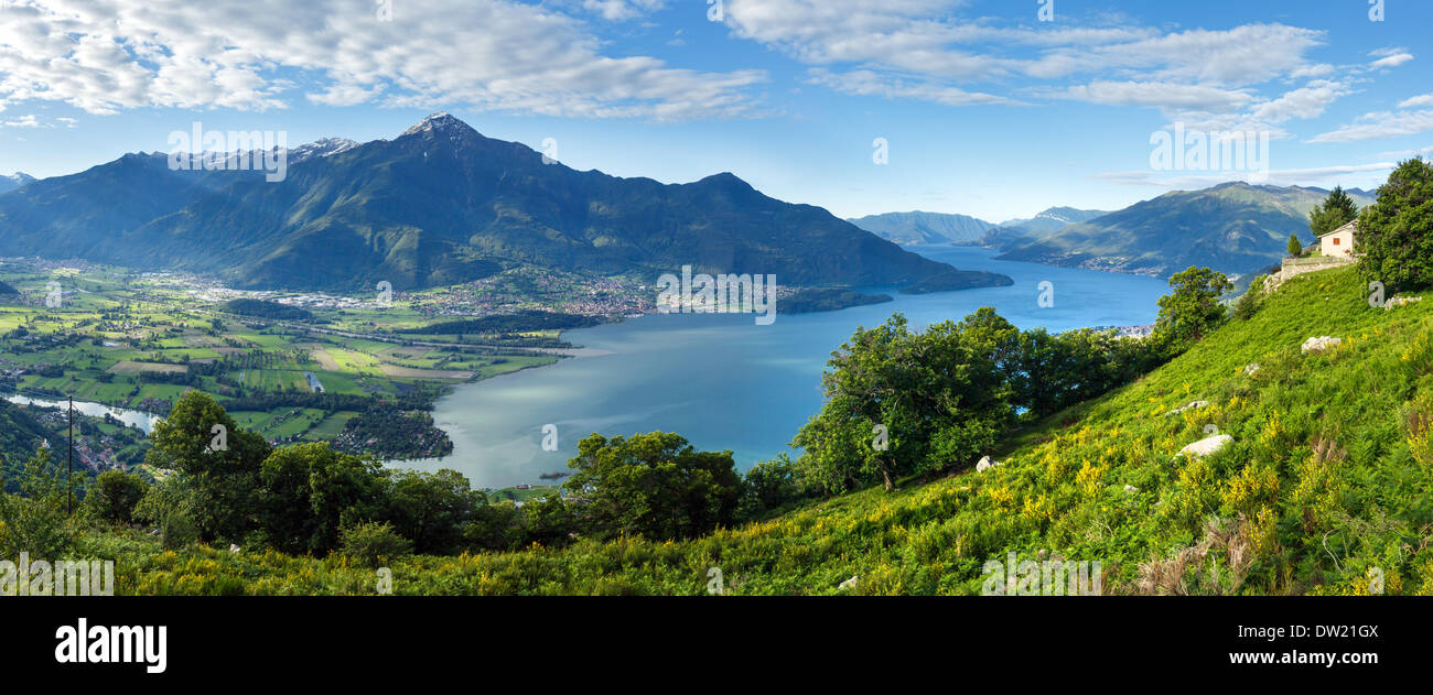 Panorama lake como village hi-res stock photography and images - Alamy