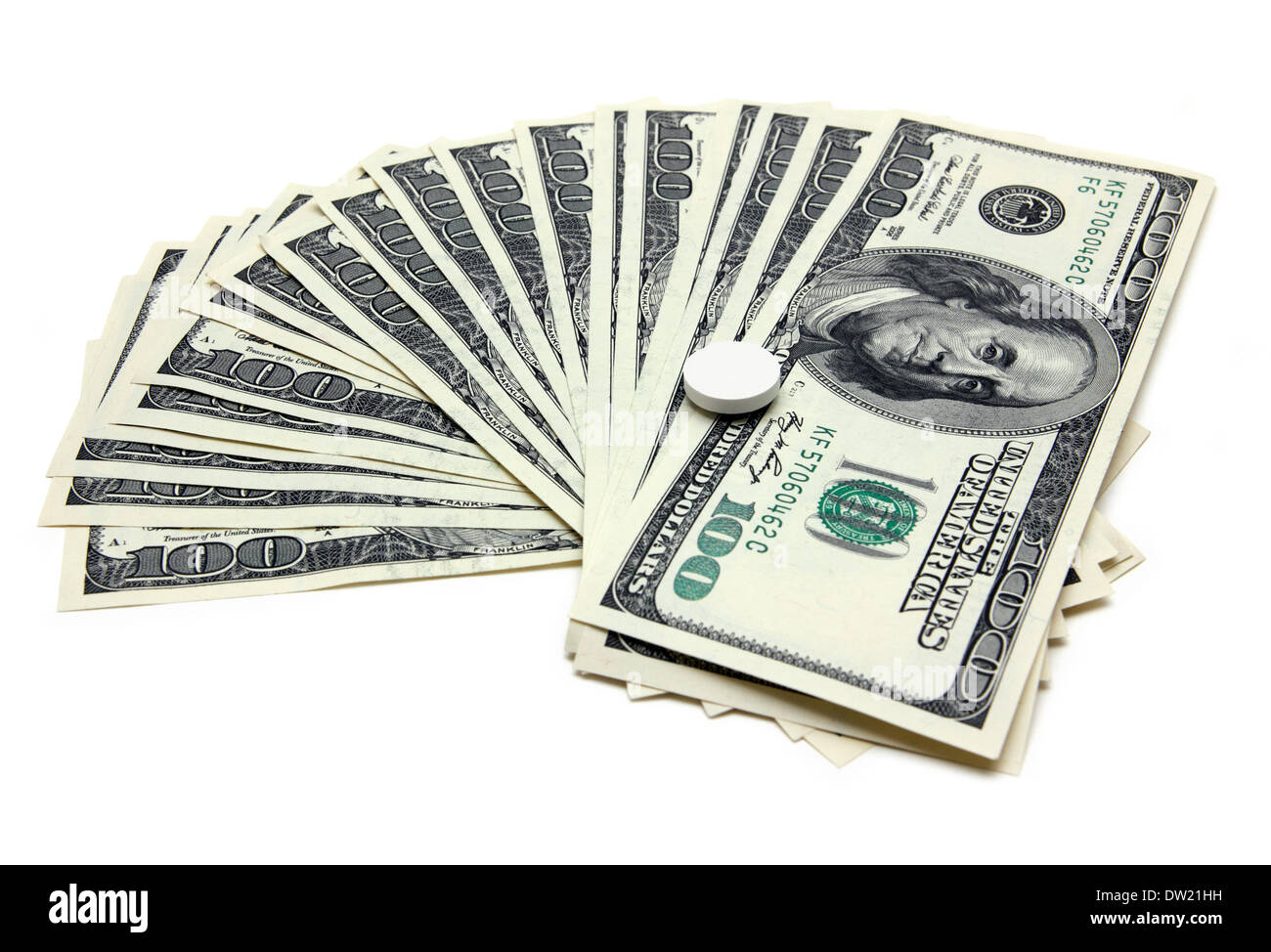 100 dollar bill medicine hi-res stock photography and images - Alamy