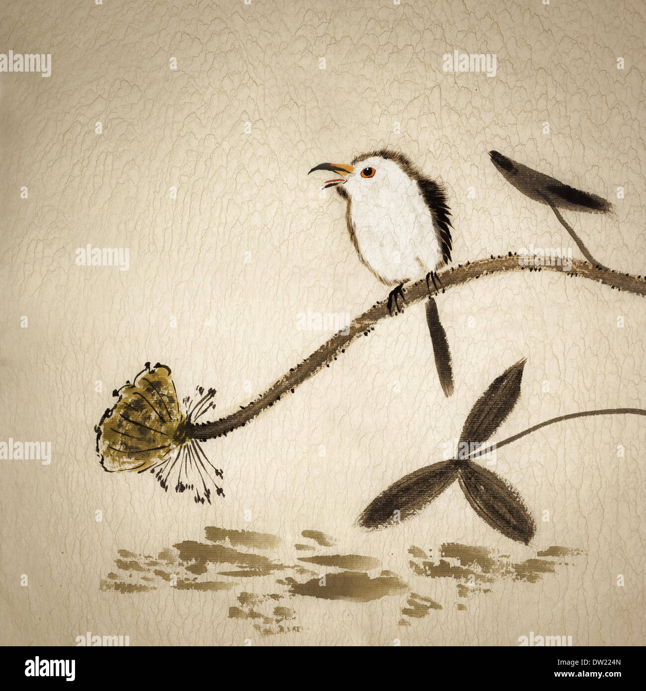 Bird chinese painting hi-res stock photography and images - Alamy