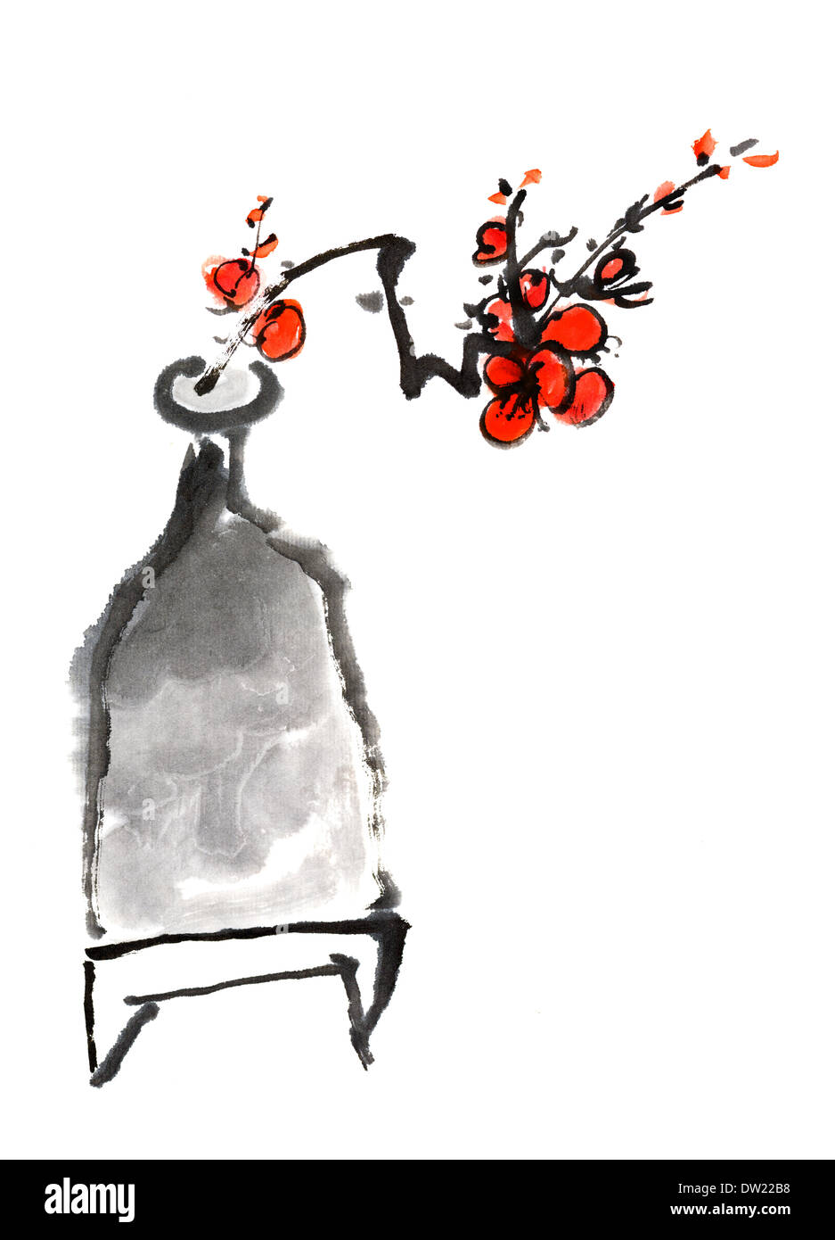 Vintage landscape painting artwork Cut Out Stock Images & Pictures - Alamy