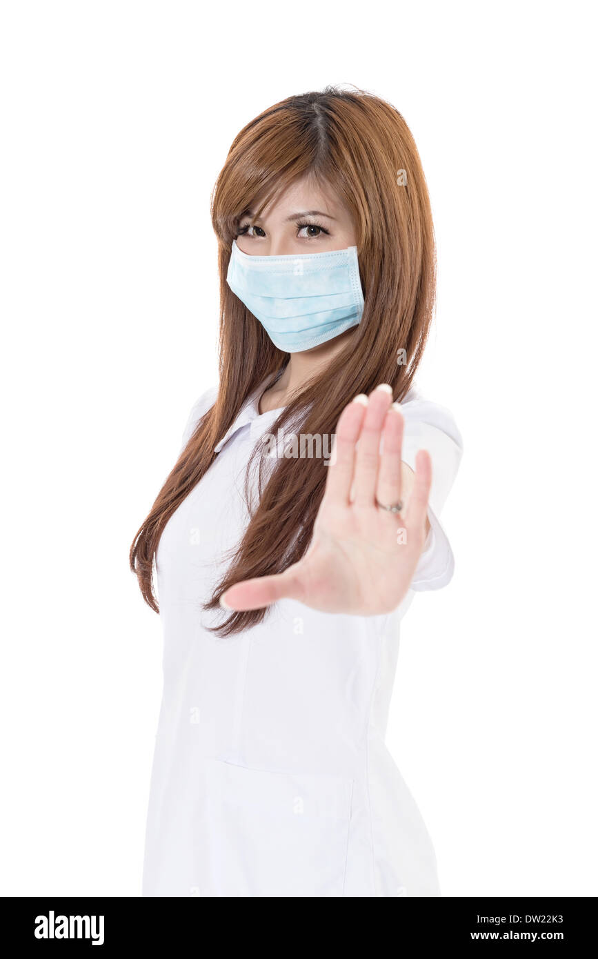 Stop hand sign nurse hi-res stock photography and images - Alamy