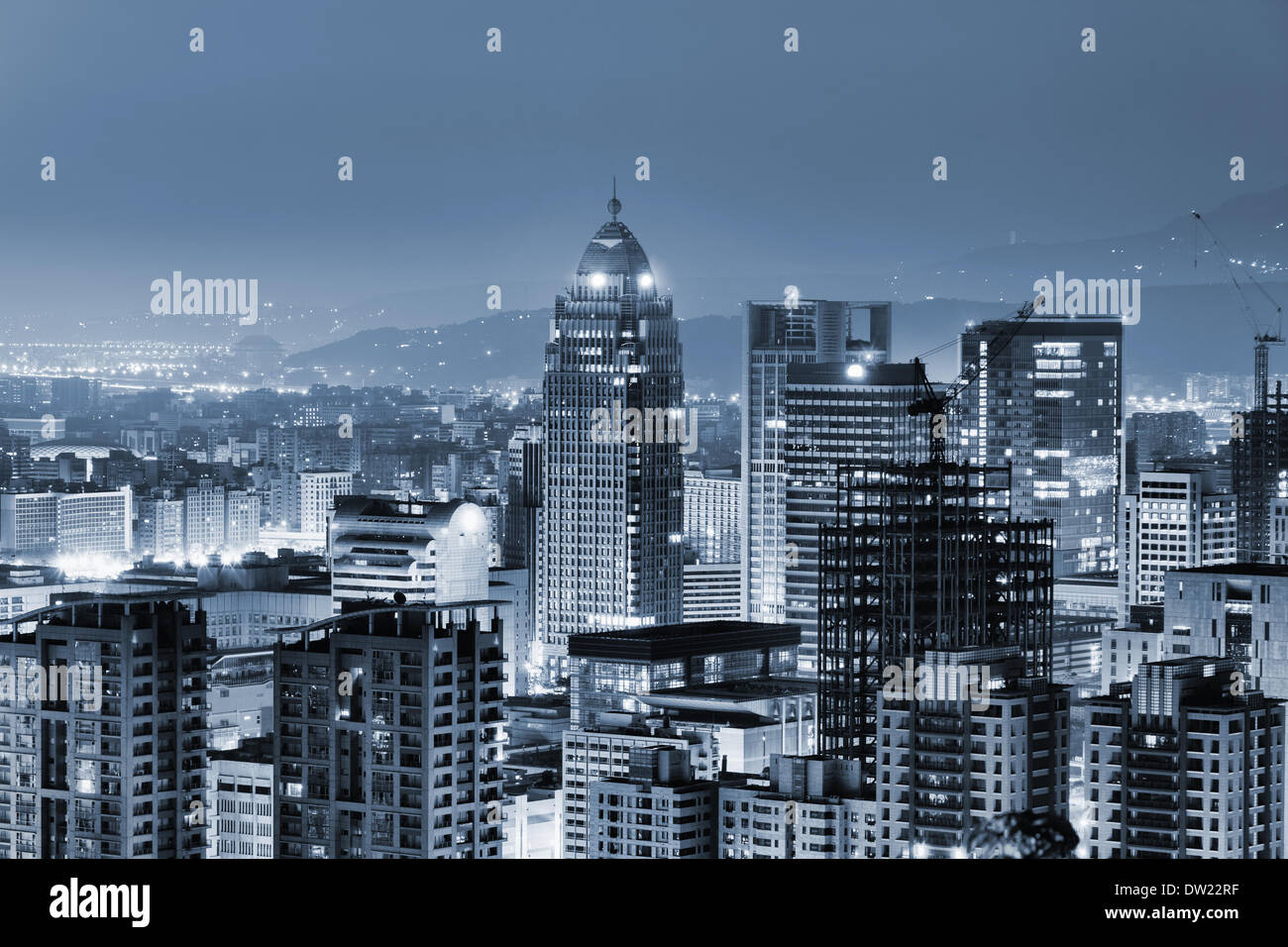 Urban scenery in night Stock Photo - Alamy