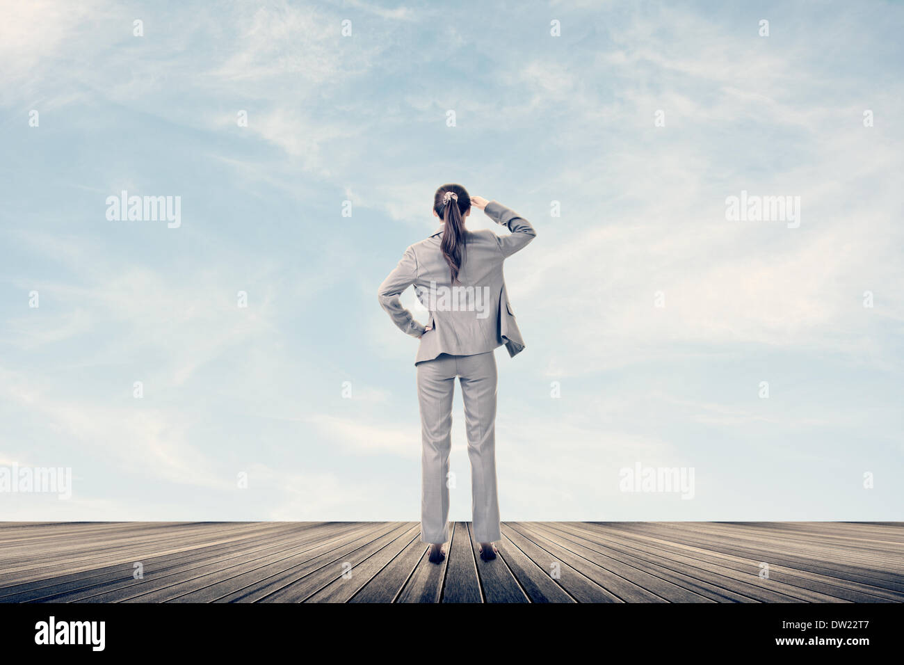 Concept success businesswoman hi-res stock photography and images - Alamy