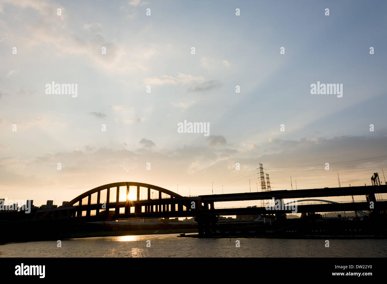 Cloudy sunset taipei city tower hi-res stock photography and images - Alamy