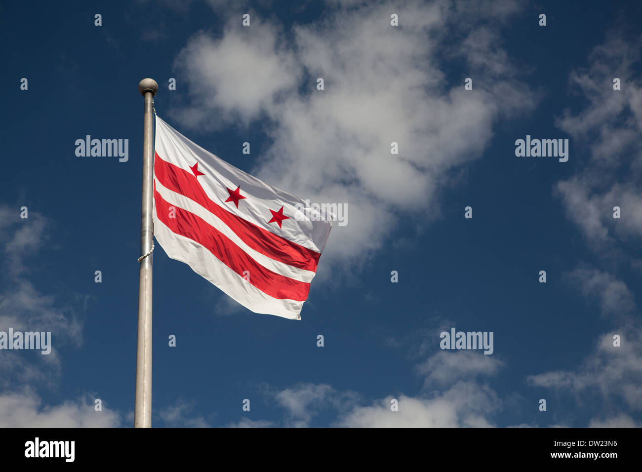 Flag of Washington, DC Stock Photo - Alamy