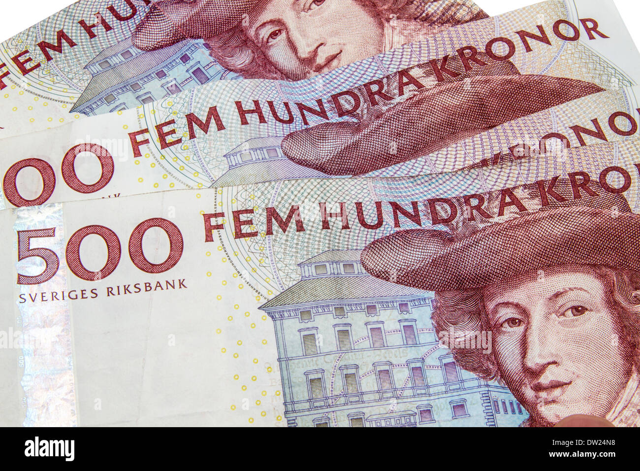 Swedish 500 crown banknotes Stock Photo - Alamy