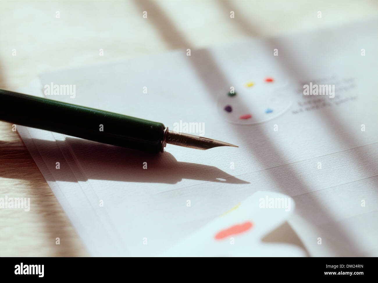 Pen and paper Stock Photo - Alamy