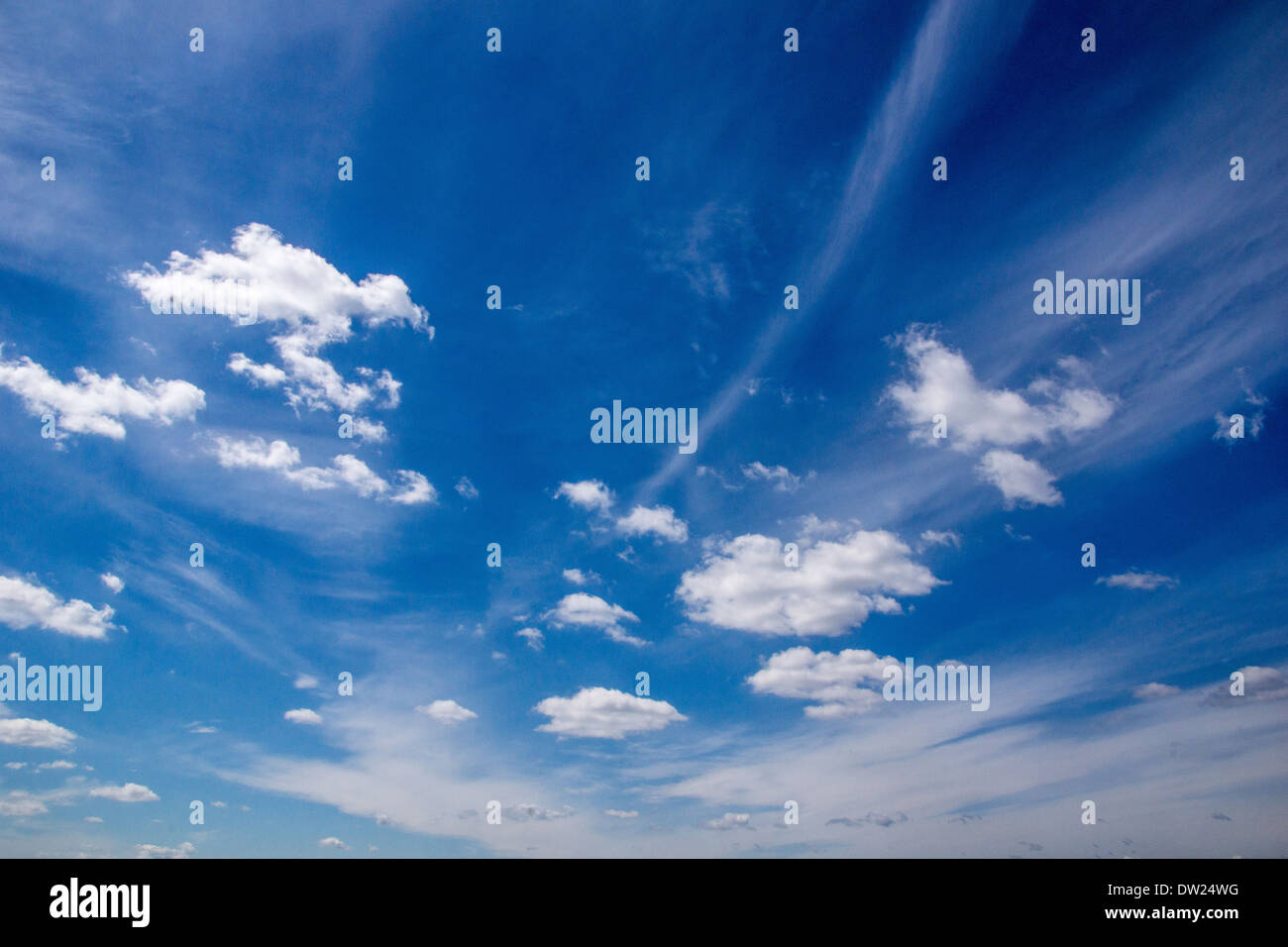 Blue sky with clouds Stock Photo - Alamy
