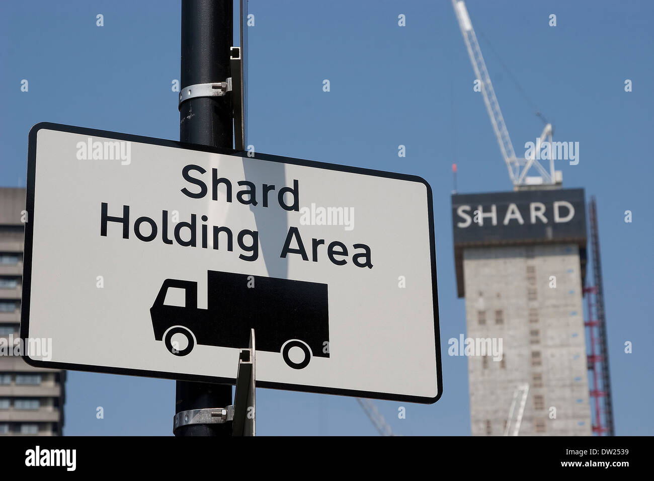 Shard holding area sign hi-res stock photography and images - Alamy