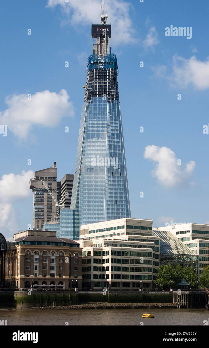 The Shard under construction as of 02/07/2011, London, England Stock ...