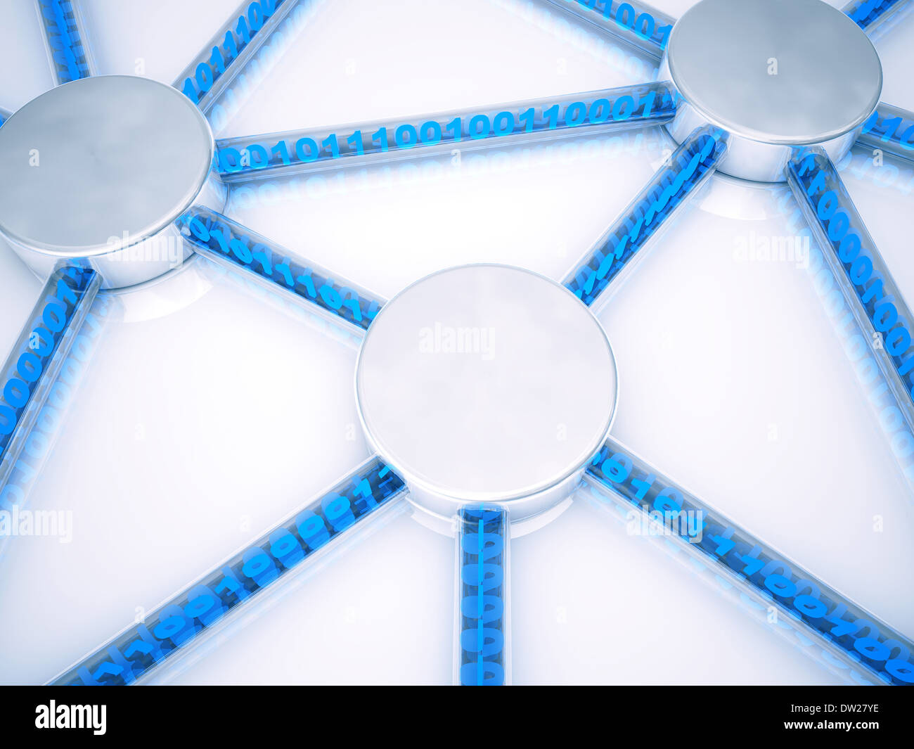 3d image of virtual connection Stock Photo - Alamy