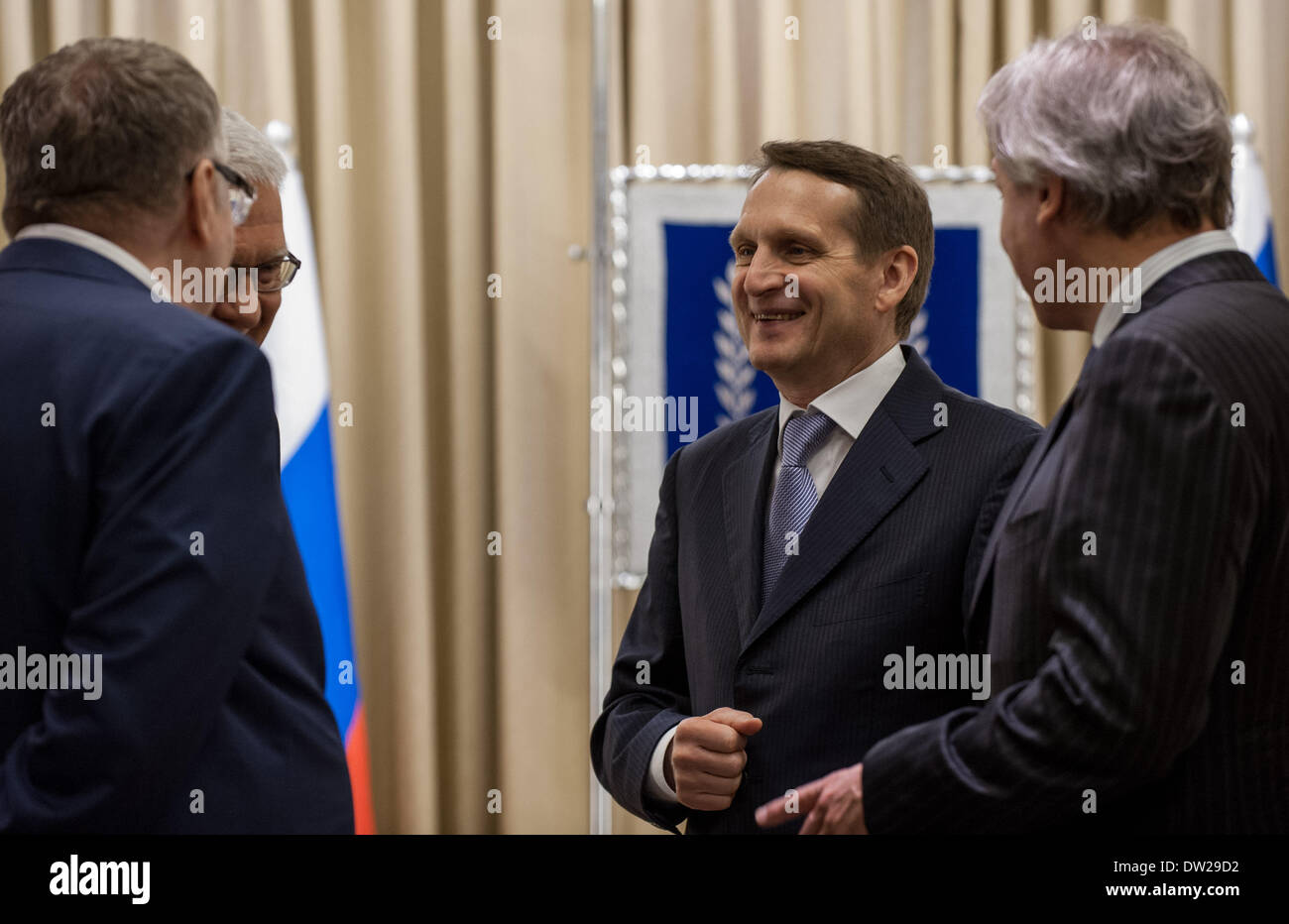 Jerusalem. 26th Feb, 2014. Visiting Chairman of Russia's State Duma ...