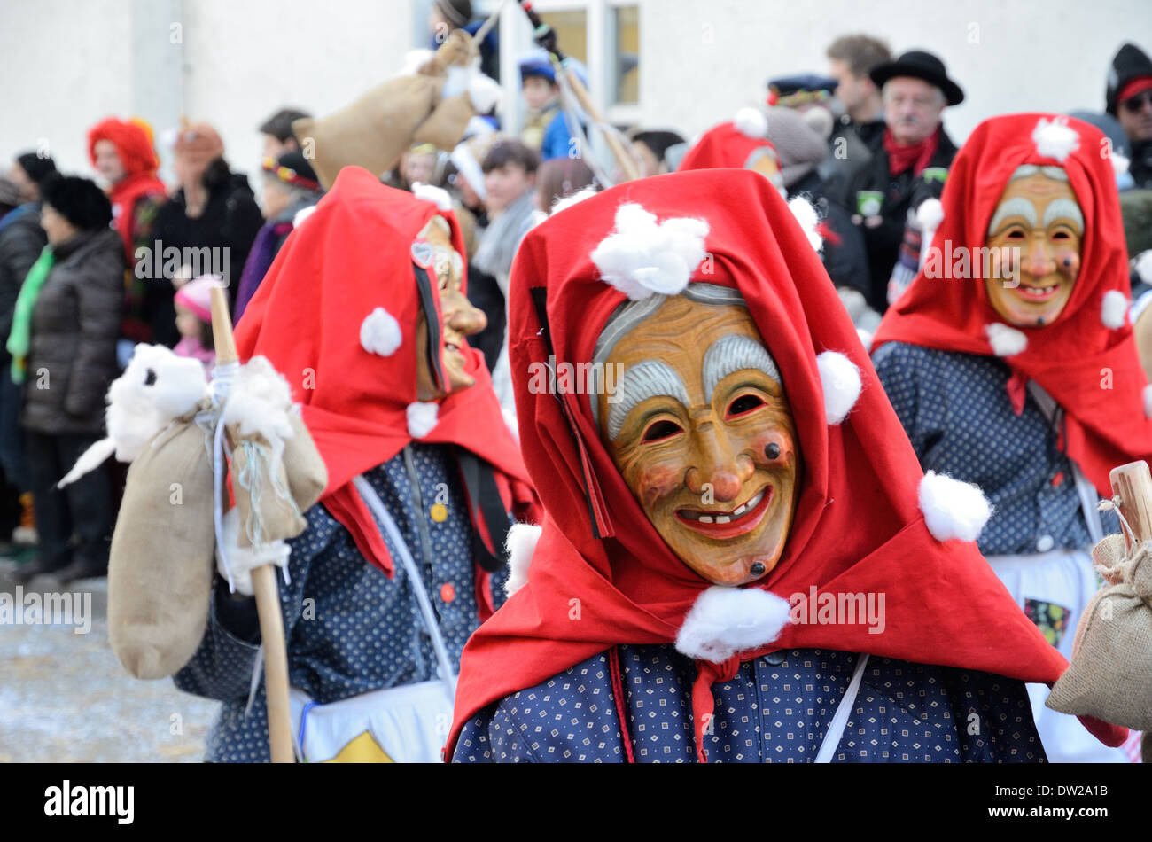 Maskers in the carnival Fastnacht Stock Photo - Alamy
