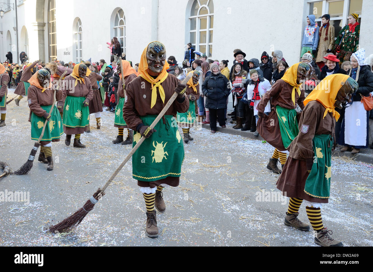 Maskers in the carnival Fastnacht Stock Photo - Alamy