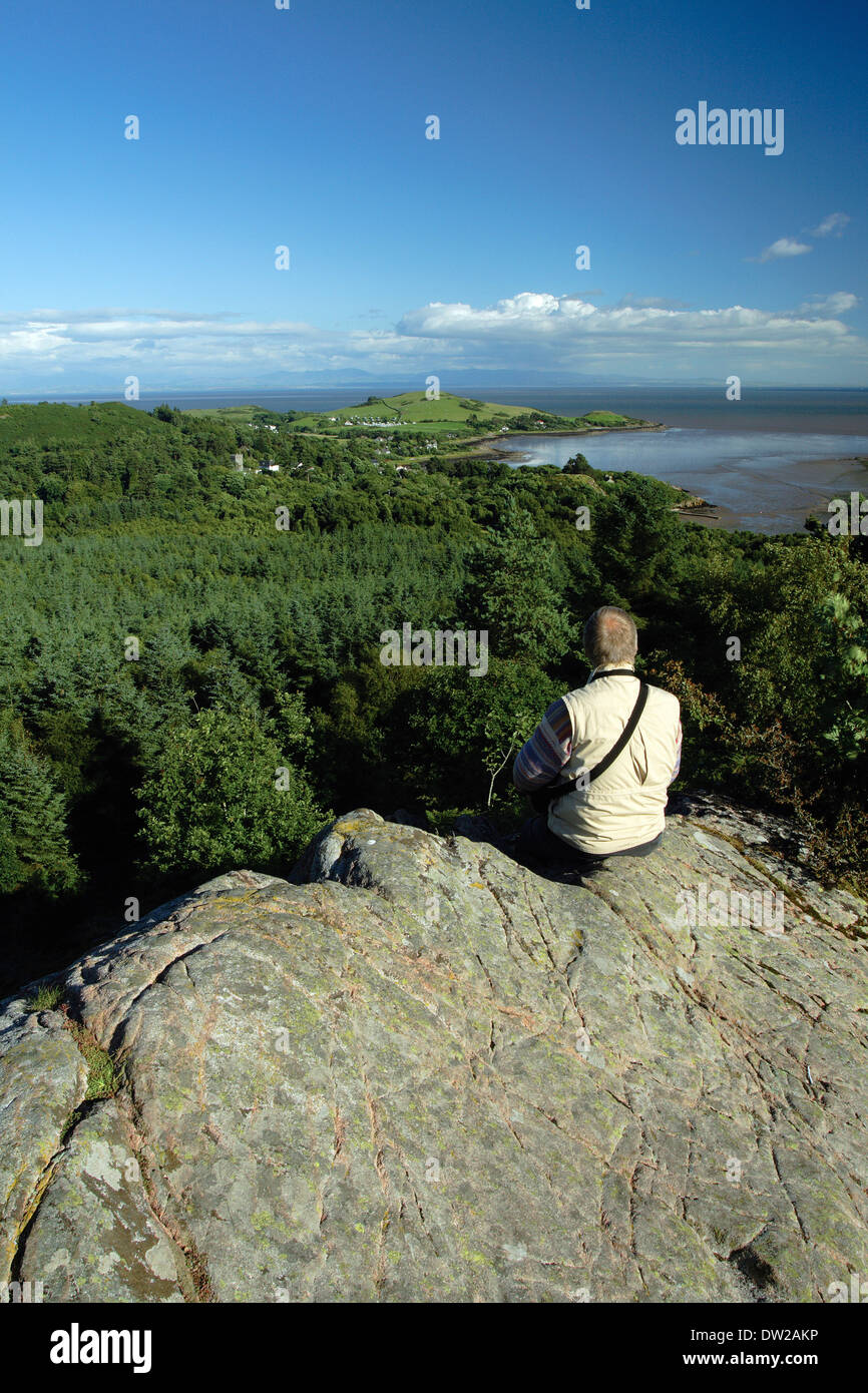 The Solway Firth, Castle Point, Rockcliffe and the Lake District from ...