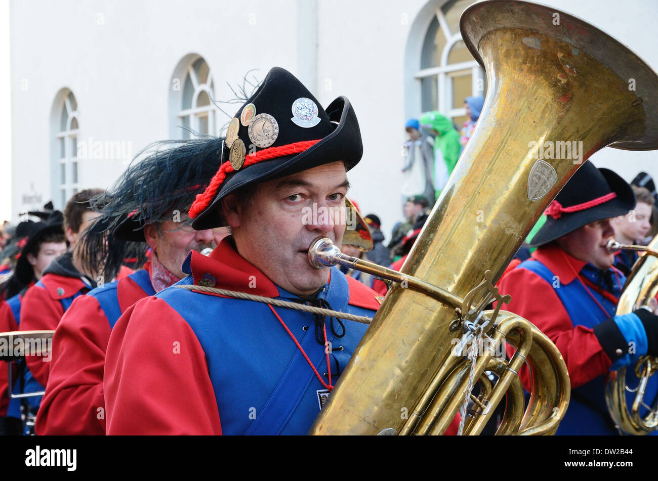 Parade of orchestras at the German carnival Fastnacht Stock Photo - Alamy