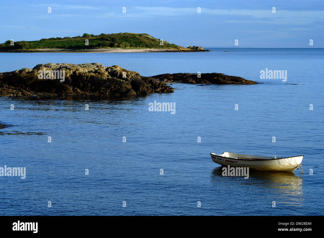 Rough Island from Kippford, Galloway Stock Photo - Alamy