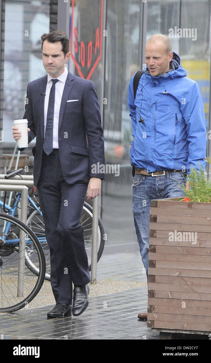 Jimmy Carr arriving to film Hotel GB London, England - 01.10.12 ...