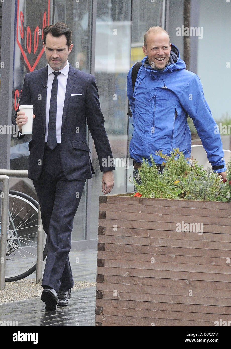 Jimmy Carr arriving to film Hotel GB London, England - 01.10.12 ...