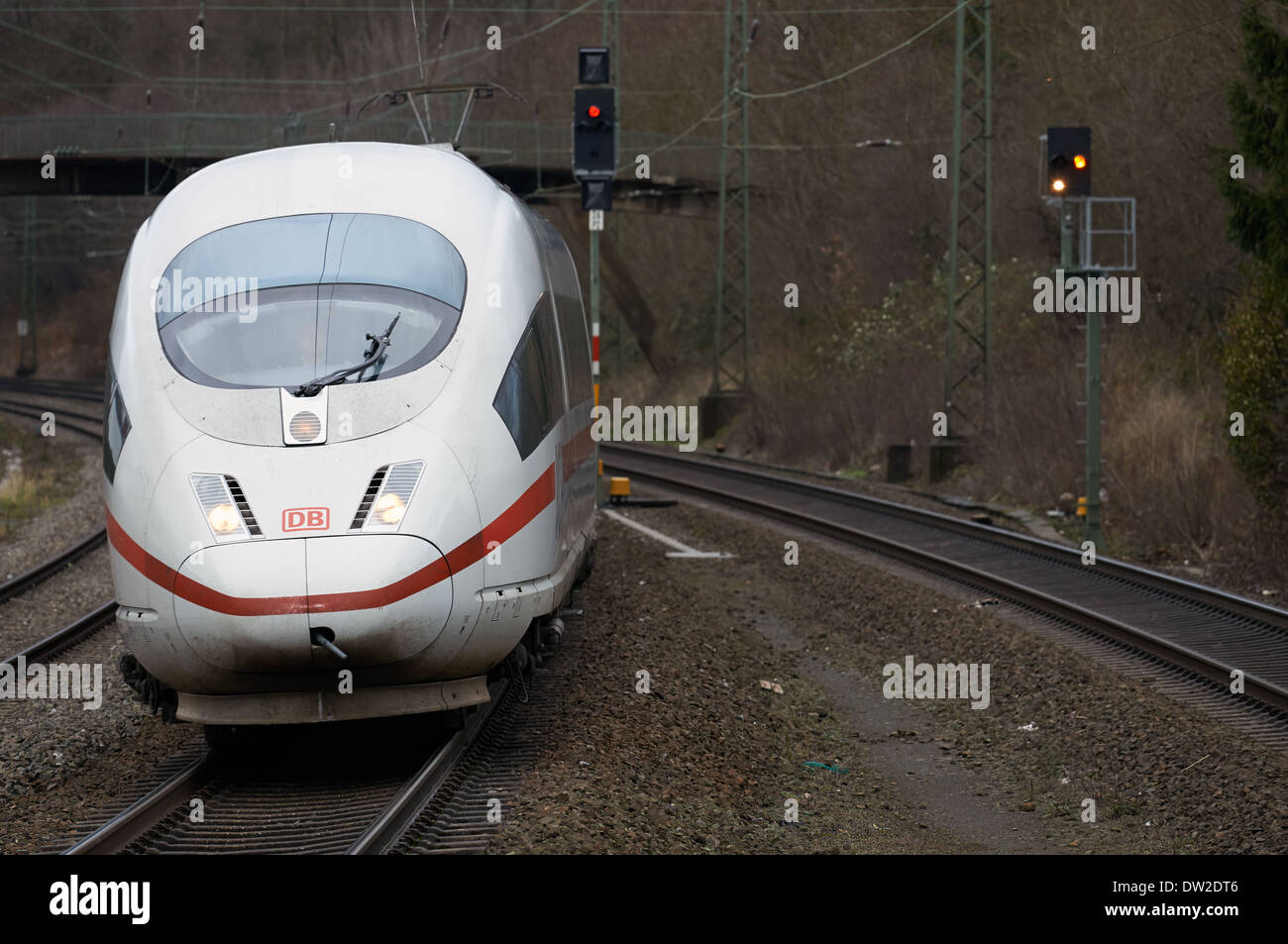 ICE-3 passenger train Germany Stock Photo - Alamy