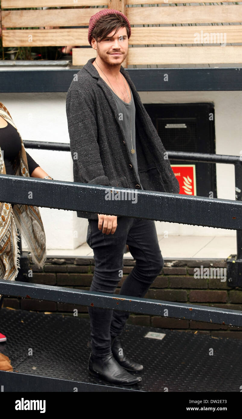 Adam Burridge outside the ITV studios London, England - 01.10.12 ...