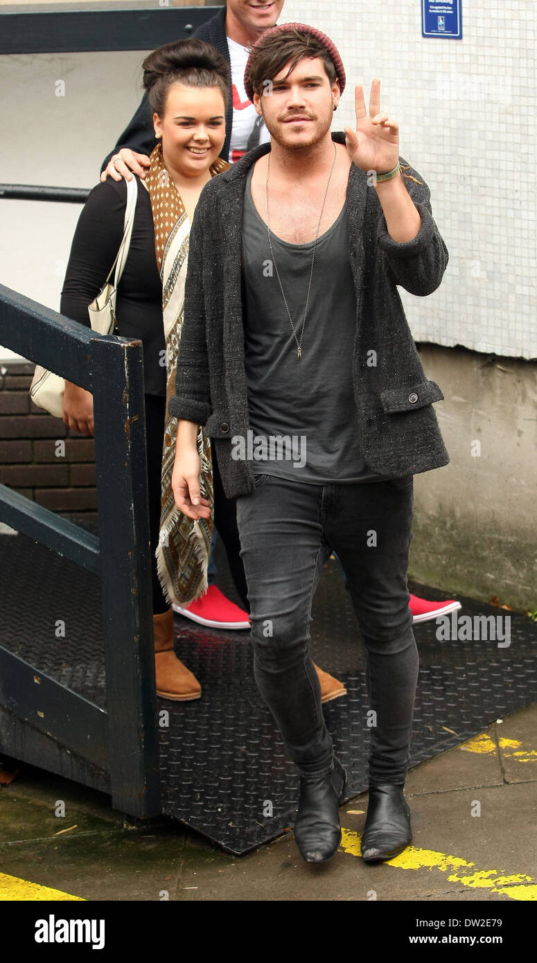 Amy Mottram and Adam Burridge outside the ITV studios London, England ...