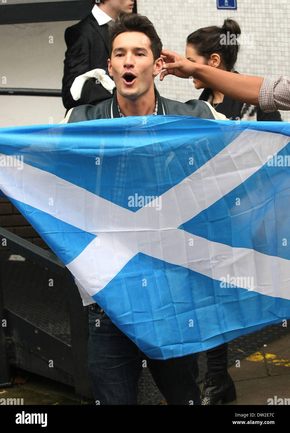 Scott Ritchie of Times Red outside the ITV studios London, England - 01 ...