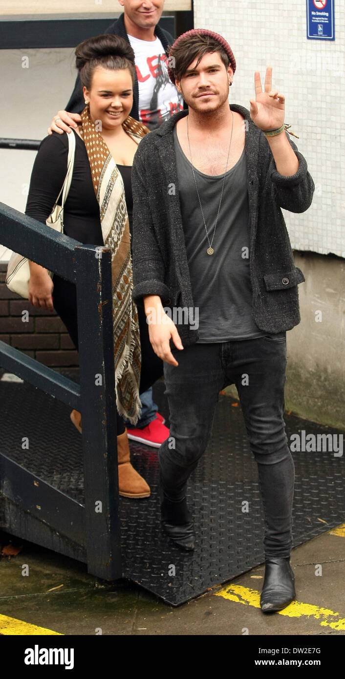 Amy Mottram and Adam Burridge outside the ITV studios London, England ...