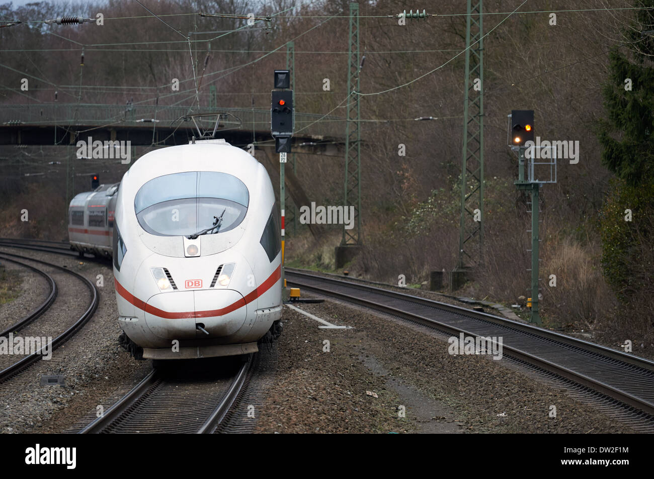 ICE-3 passenger train Germany Stock Photo - Alamy