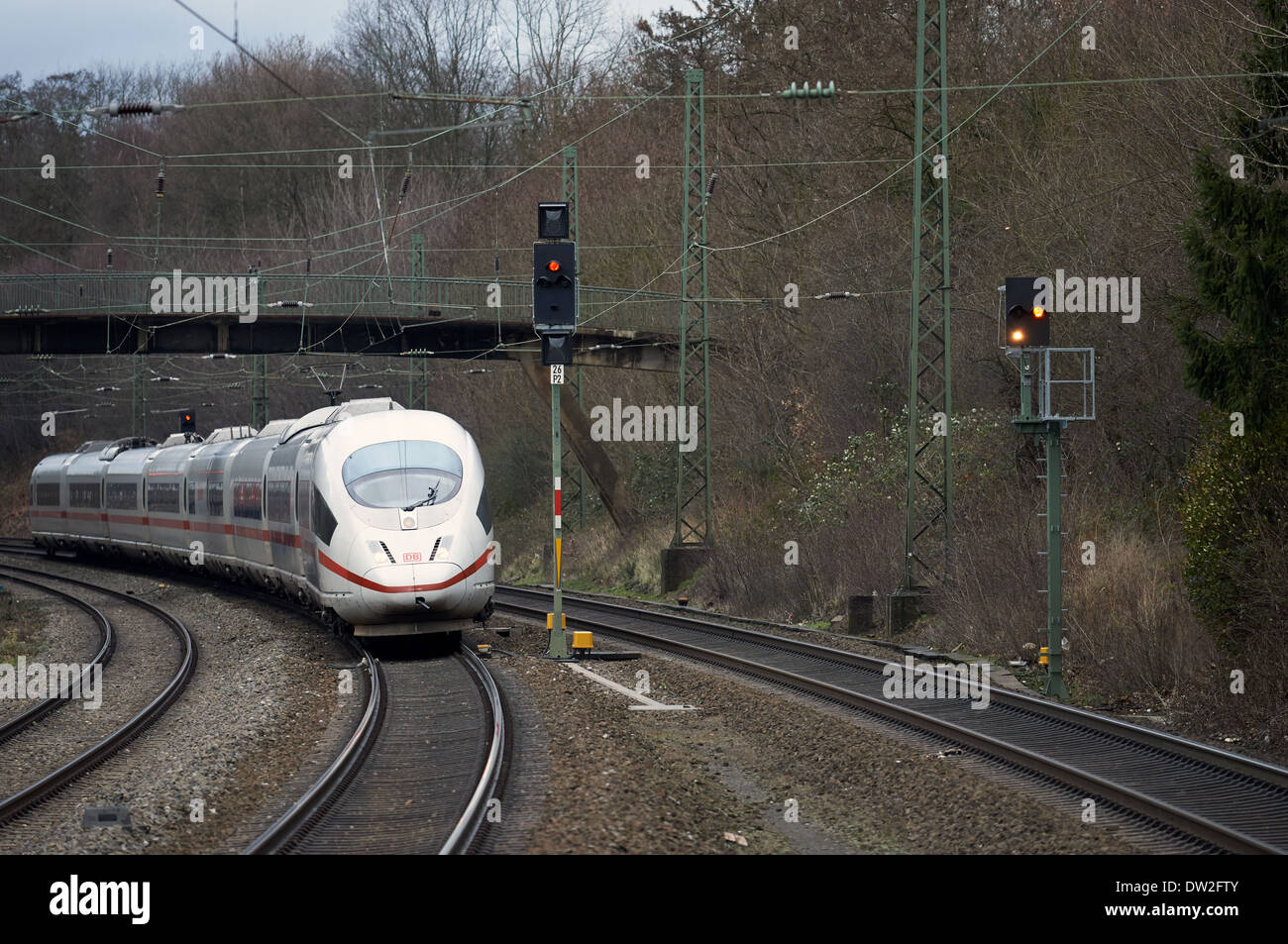 ICE-3 passenger train Germany Stock Photo - Alamy