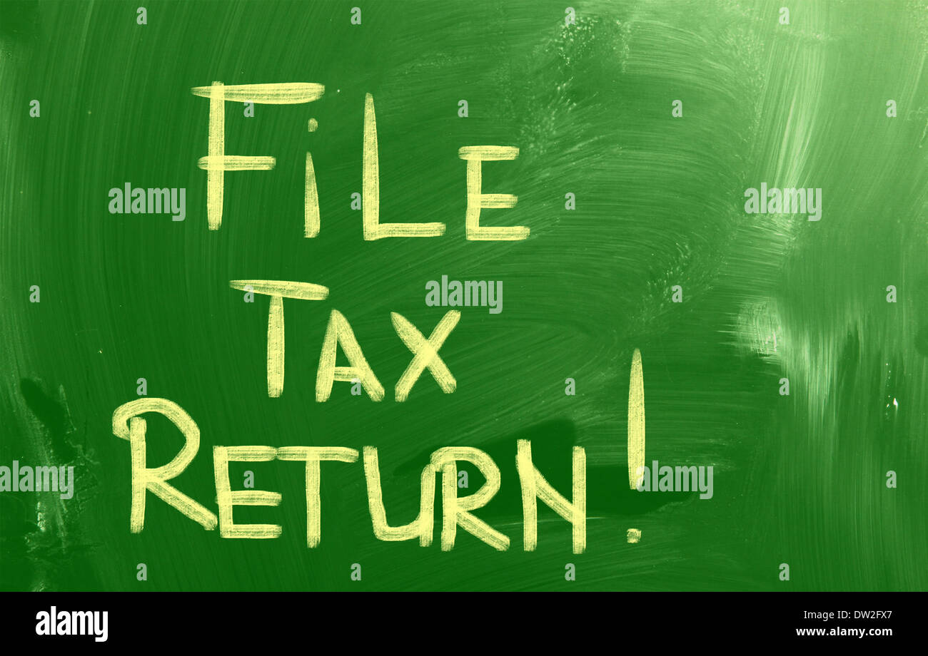 File Tax Return Concept Stock Photo - Alamy