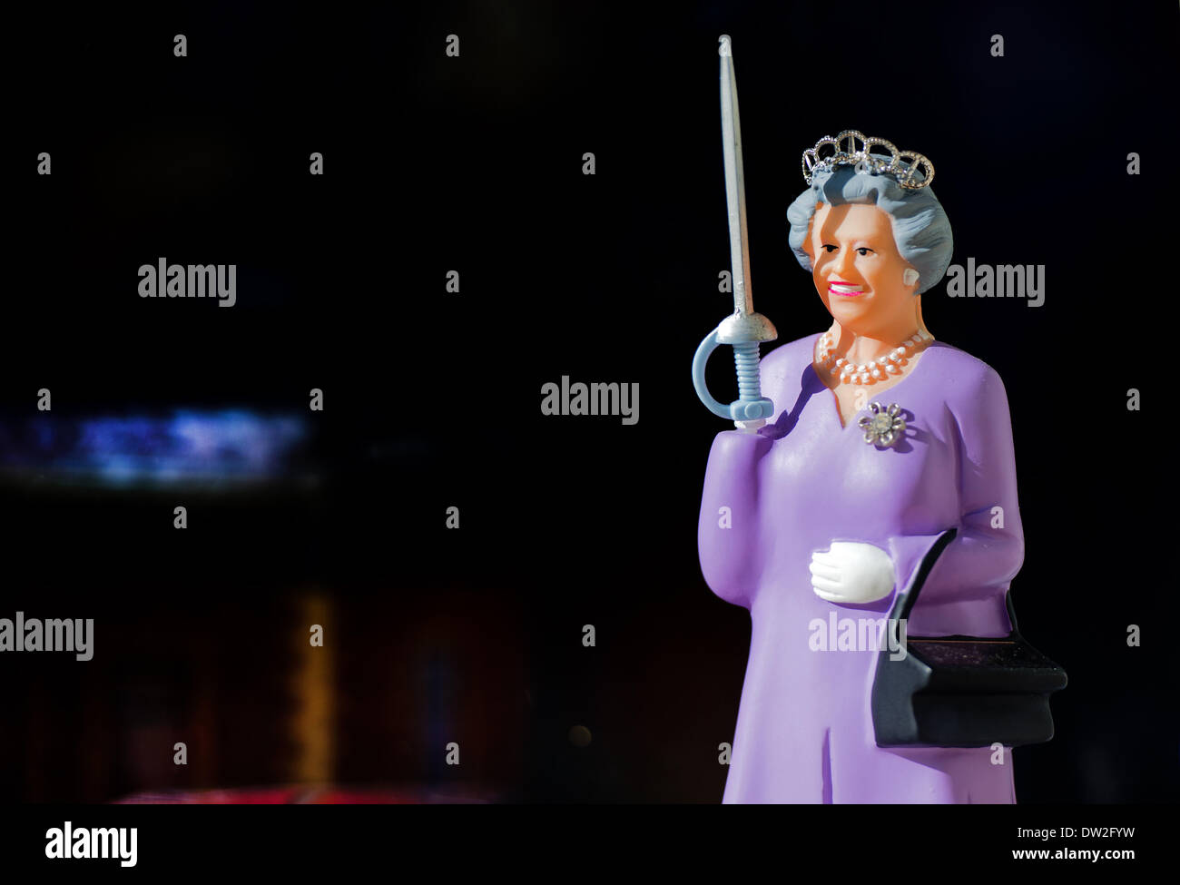 Dresden, Germany. 25th Feb, 2014. A Queen Elizabeth II. figure is ...